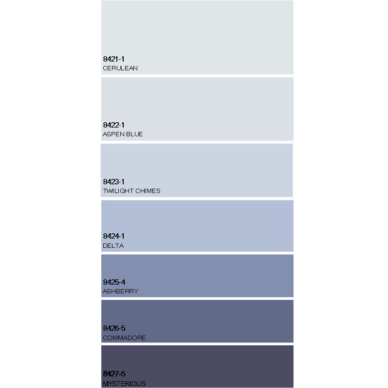 E7 Paint Colour Card Swatch 240mm x 50mm (7 Colours) – Buchel Homes