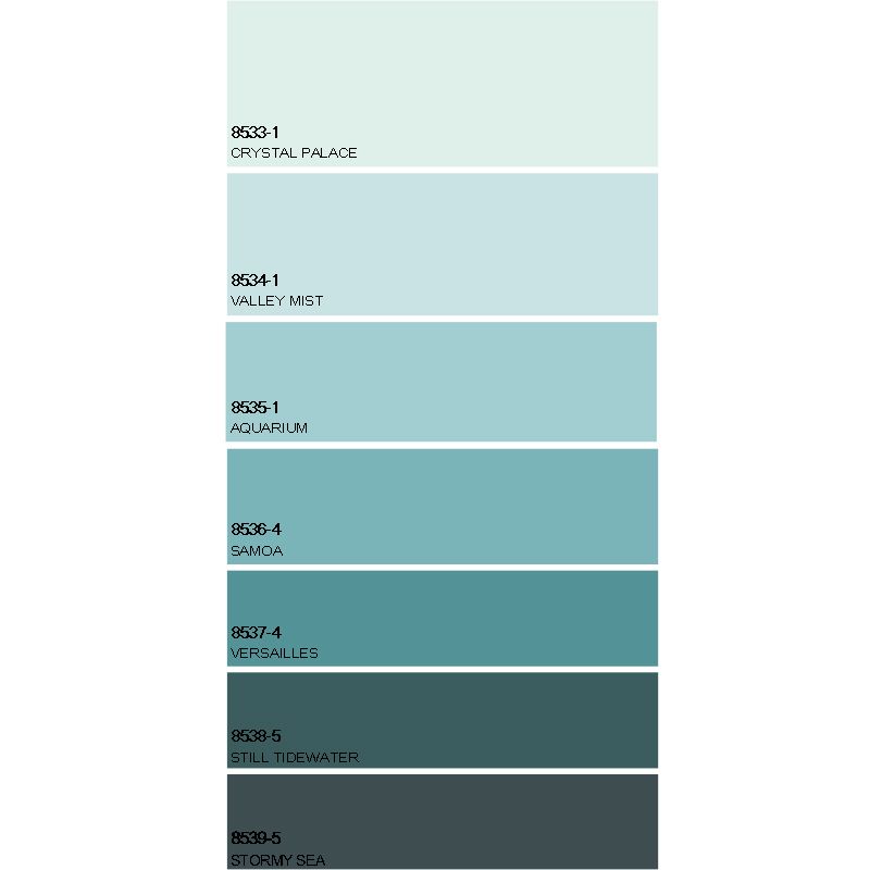 F18 Paint Colour Card Swatch 240mm x 50mm (7 Colours) – Buchel Homes